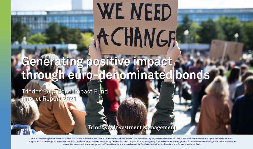 Triodos Euro Bond Impact Fund Impact Report 2021