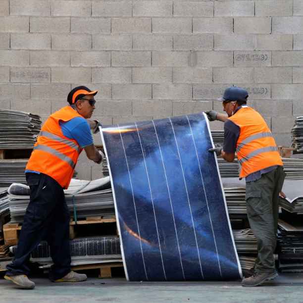 Recycling wind turbines and solar panels